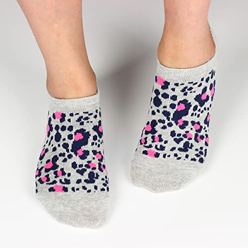 COTTON DAY Kids Girls Fashion Low Cut Ankle Shorty Socks 6-8 Years (Size 8 Flowers Stripes)