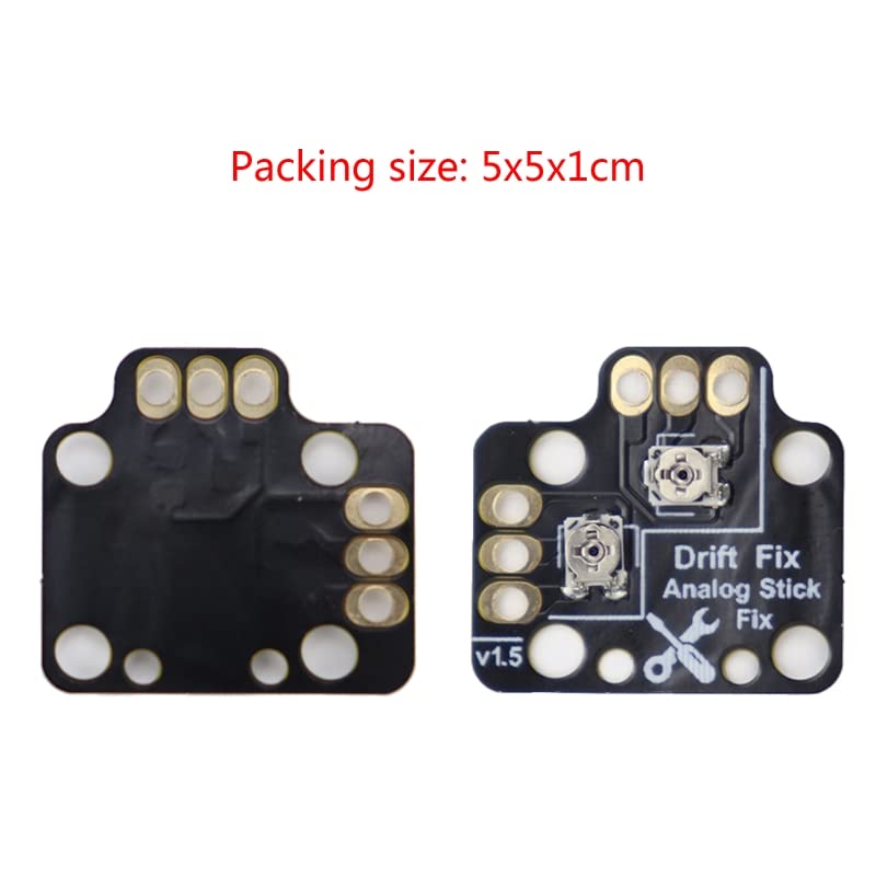 1 Pair Controller Analog Stick Drift Fix Mod for Xbox One PS4 PS5 Switch Pro Gamepad Game Handle Joystick Drift Repair Board (Black)