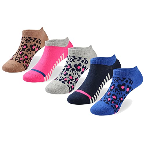 COTTON DAY Kids Girls Fashion Low Cut Ankle Shorty Socks 6-8 Years (Size 8 Flowers Stripes)