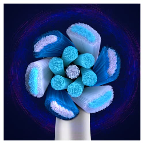 Oral-B iO Ultimate Clean Electric Toothbrush Head, Twisted & Angled Bristles for Deeper Plaque Removal, Pack of 4, Suitable for Mailbox, White