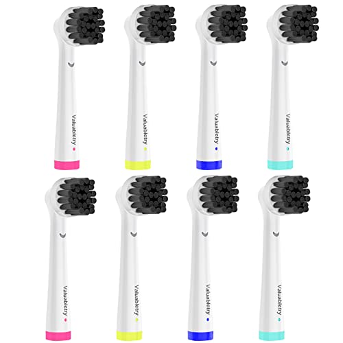 8 Pack Charcoal Relpacement Brush Heads Compatible with Oral B Electric Toothbrush, Making with Active Charcoal Bristles