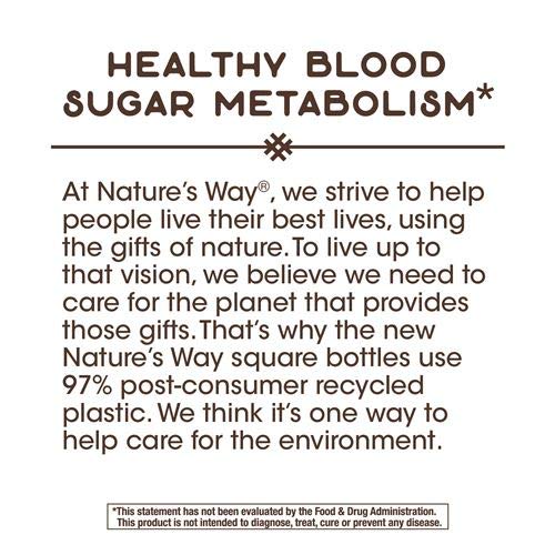 Nature's Way Chromium Picolinate, 200 mcg per serving, 100 Capsules (Pack of 4) (Packaging May Vary)
