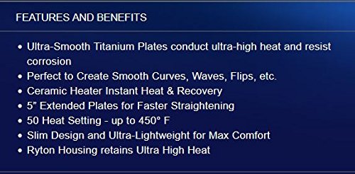 BaBylissPRO BABNTC3556TN Nano Titanium 1½ Inch C Styler, 1 Count (Pack of 1)
