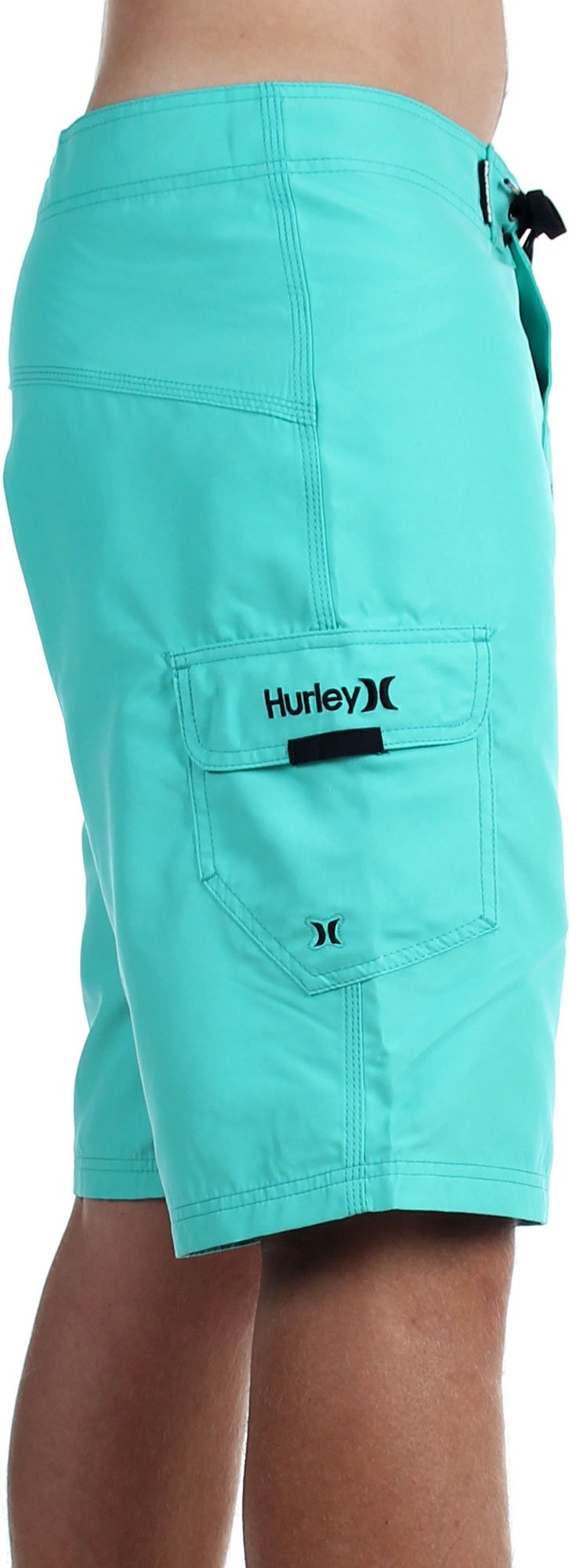 Hurley® One & Only Boardshorts for Men 22" – Quick Drying – EZ Fly Closure – Hook and Loop Flap - Polyester Hyper Jade 34 One Size