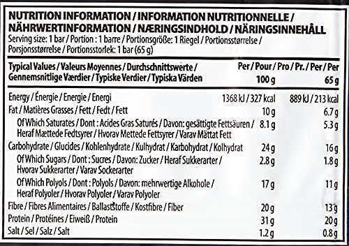 Protein Crisp Bar, Chocolate Brownie - 10 Bars (65g)