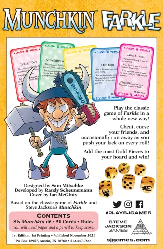 Steve Jackson Games Munchkin Farkle