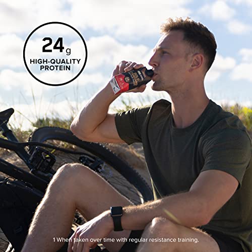 Optimum Nutrition Gold Standard Protein Shake, 24g Protein, Ready to Drink Protein Shake, Gluten Free, Vitamin C for Immune Support, Chocolate, 11 Fl Oz, 12 Count