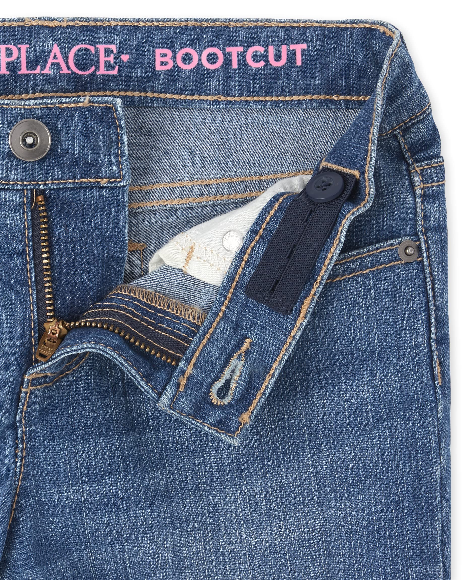 The Children's Place girls Basic Skinny Jeans, Blueberry Wash/Md Lara Wash/True Indigo 3 Pack, 6 7 US