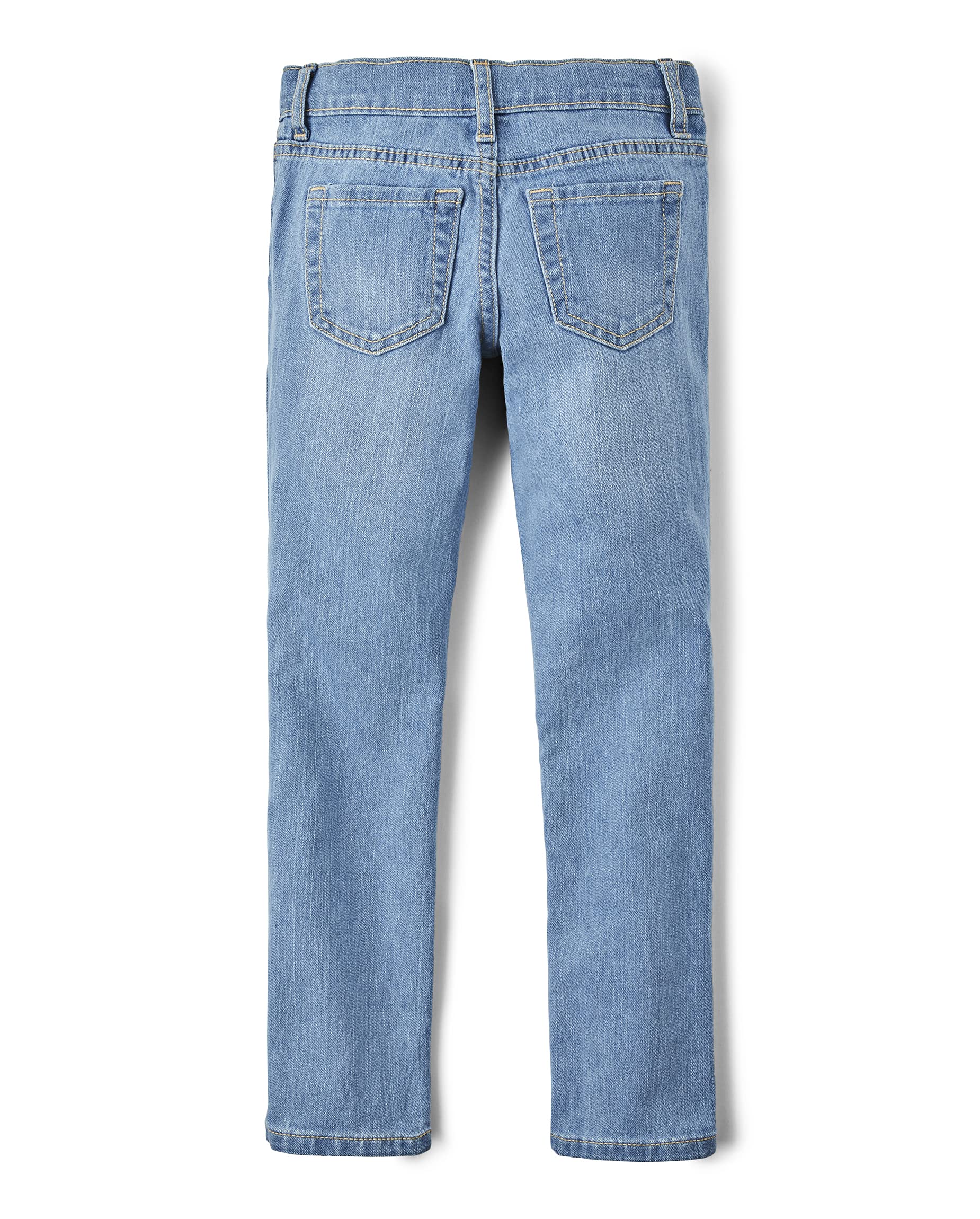 The Children's Place girls Basic Skinny Jeans, Blueberry Wash/Md Lara Wash/True Indigo 3 Pack, 6 7 US
