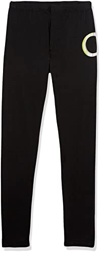 Calvin Klein Girls' Legacy Performance Leggings, Black Solar, 7
