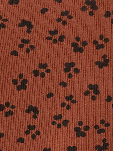 Simple Joys by Carter's Girls' Toddler 2-Pack Stretch Rib Dresses, Brown Animal Print/Dusty Blue, 7