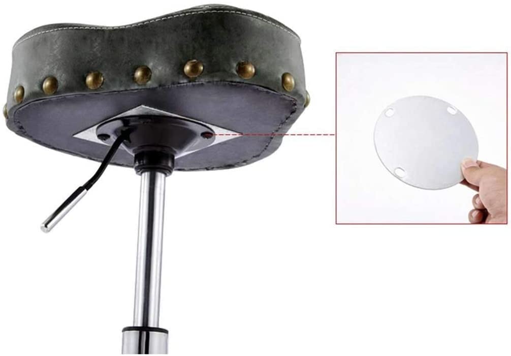 Gcxgz Rolling Swivel Stool Bar Stool, Saddle Chair, Coffee Stool, Beauty Stool, Home Lift Chair,360°Rotation, 5 Colors Optional Stool for Kitchen,Salon,Bar,Office,Massage (Color : A)