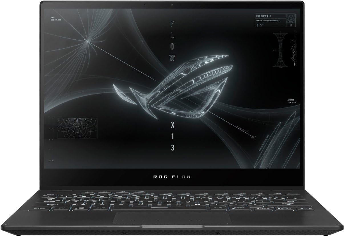 ASUS ROG 13.4" WUXGA(1920 x 1200) Touchscreen Gaming Laptop, 16GB RAM, 2TB SSD, AMD Ryzen 9 6900HS, NVIDIA GeForce RTX 3050 Ti V4G Graphics, Backlit KB, Bluetooth, Win11, Off Black, W/GaLiMu