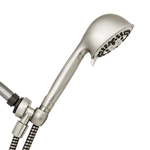 Waterpik High Pressure Powerpulse Massage Hand Held, Brushed Finish, Detachable Shower Head with 7 Spray Settings, XFT-769E