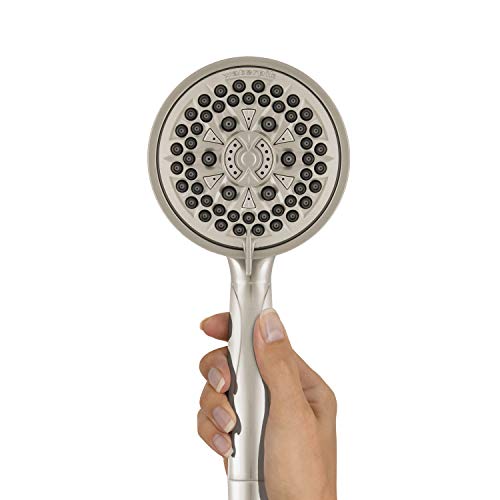 Waterpik High Pressure Powerpulse Massage Hand Held, Brushed Finish, Detachable Shower Head with 7 Spray Settings, XFT-769E
