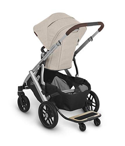 UPPAbaby Vista V2 Stroller - Greyson (Charcoal Melange/Carbon/Saddle Leather) + Piggyback for Vista & Vista V2