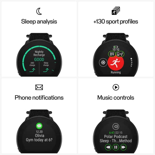 POLAR Unite Waterproof Fitness Watch (Includes Wrist-Based Heart Rate and Sleep Tracking)