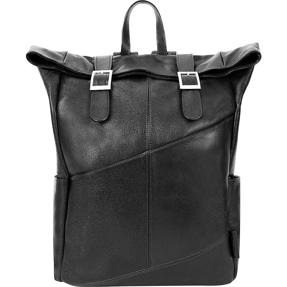 McKleinUSA S Series, Kennedy, Pebble Grain Calfskin Leather, 17" Leather Dual Access Laptop Backpack, Black (88735)