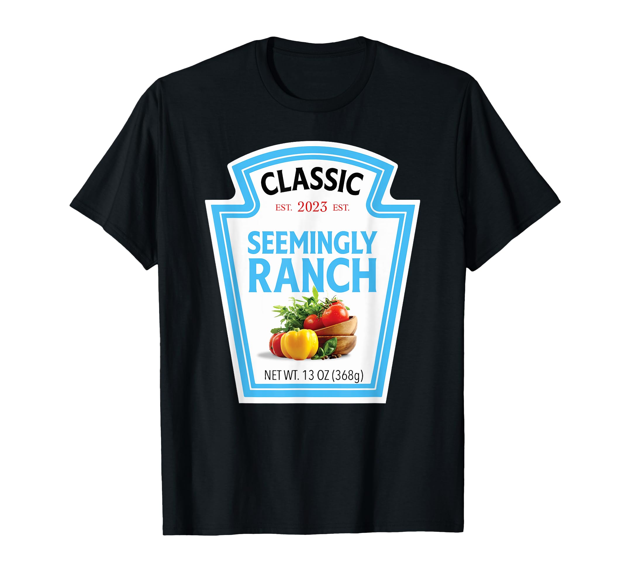 Seemingly Ranch Sauce Dressing Halloween Costume Matching T-Shirt