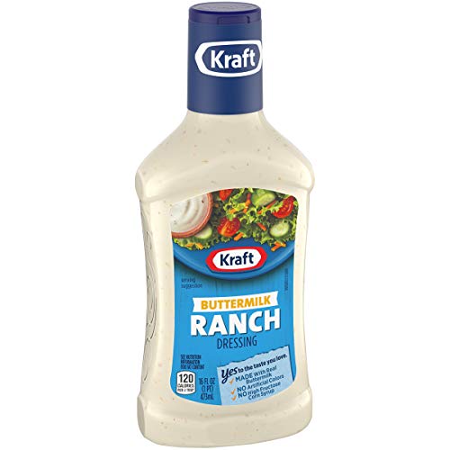 Kraft Buttermilk Ranch Salad Dressing (16 fl oz Bottles, Pack of 6)