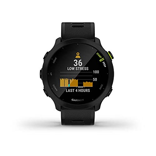 Garmin 010-02562-00 Forerunner 55, GPS Running Watch with Daily Suggested Workouts, Up to 2 weeks of Battery Life, Black