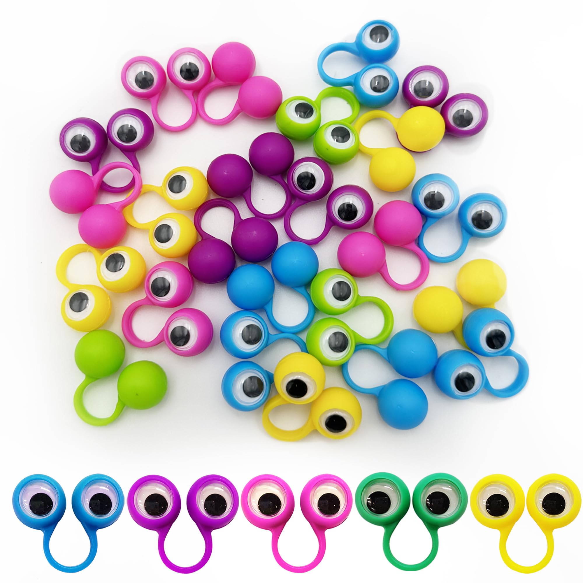 Eye Finger Puppets Googly Eye Finger Puppets Wiggly Eyeball Finger Puppet Rings Eye Finger Toys Party Favors A Pack of 60