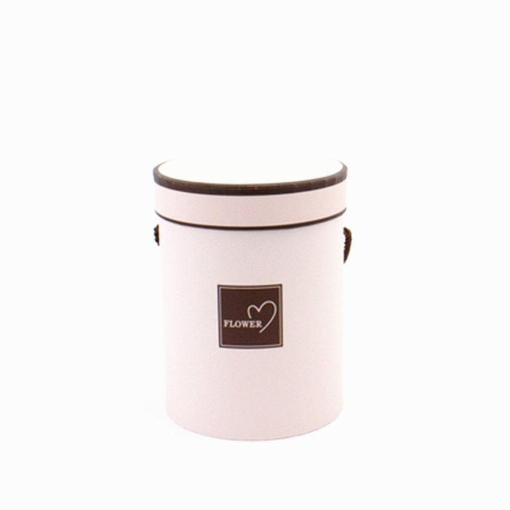 Gift Packaging Paper Box Decorating Round Pink Florist Box 1 Pcs