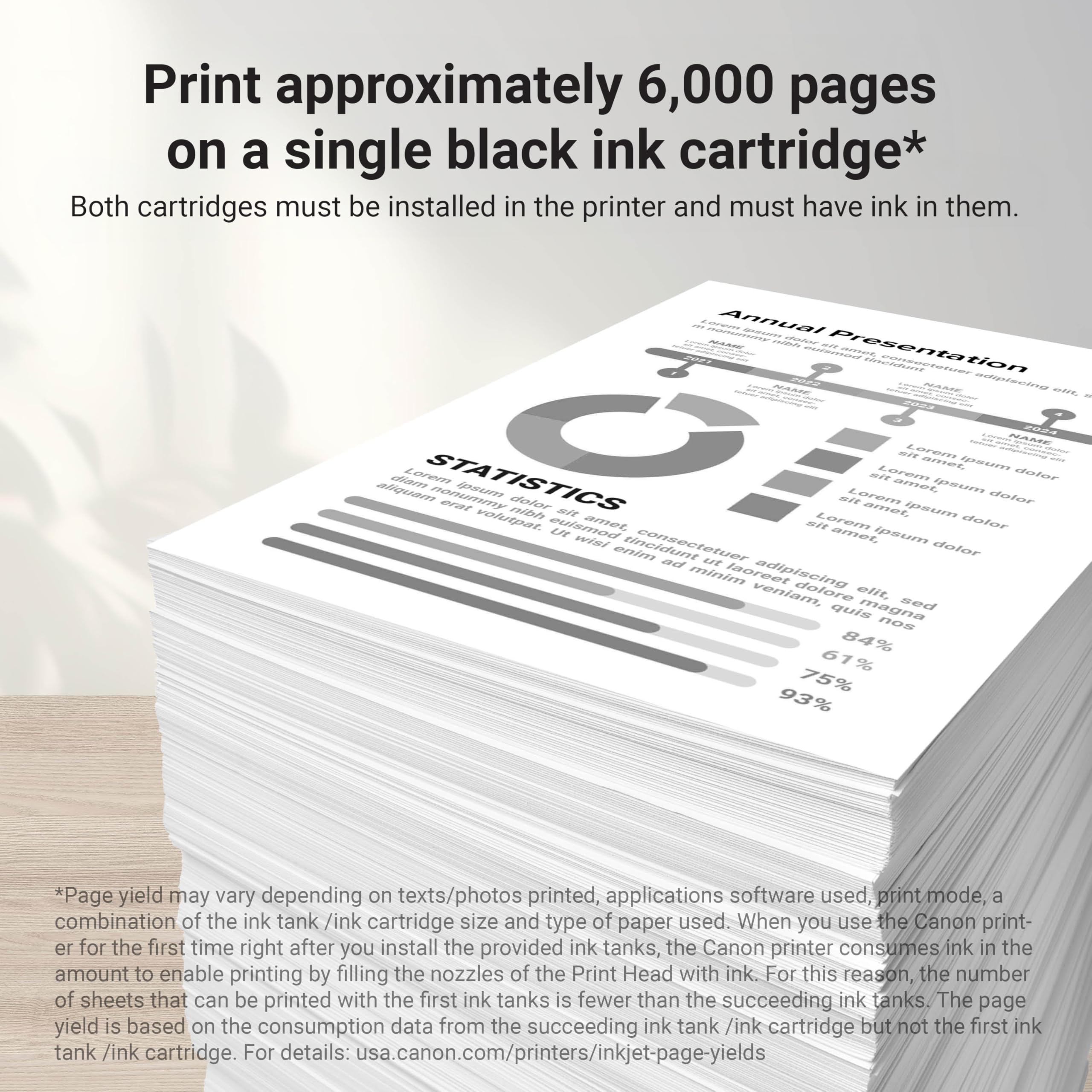 Canon GI-21 Pigment Black Ink Bottle, Compatible to G3260, G2260 and G1220 Supertank Printers (one Size)