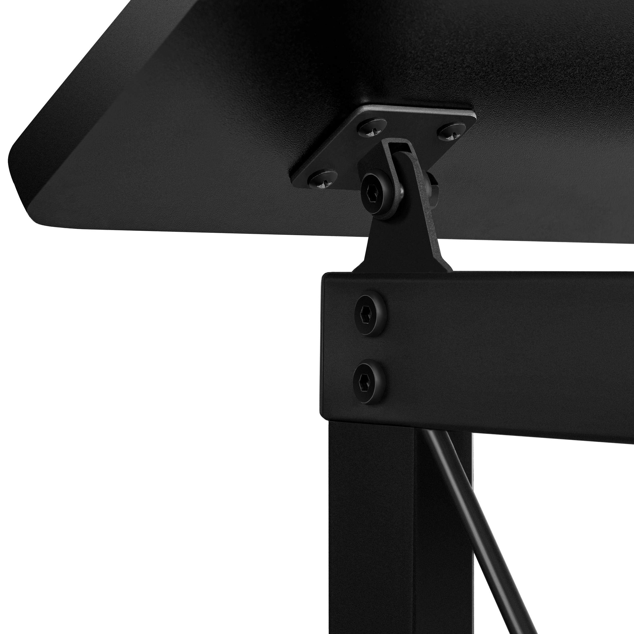 Yaheetech 47"x 24" Drafting Table Drawing/Crafting Table/Desk Art Desk for Artists Tilting Tabletop Basic Drawing Painting Writing Station Studying Desk with Adjustable Tabletop & Pencil Ledge Black