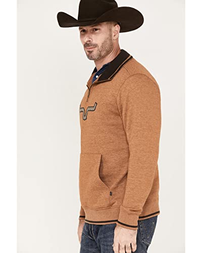 Kimes Ranch Men's Quarter Zip Pullover Filmore/Rusty Heather