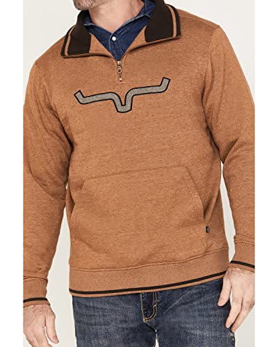 Kimes Ranch Men's Quarter Zip Pullover Filmore/Rusty Heather
