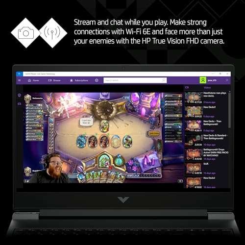 HP Victus 16.1" FHD 144Hz Display Gaming Laptop, Intel Core i7-13700HX, NVIDIA GeForce RTX 4060, 64GB DDR5 RAM, 2TB PCIe SSD, Wi-Fi 6, Webcam, RGB Backlit KB, RJ-45, HDMI, Windows 11 Home