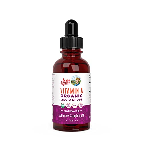 Vegan Liquid Vitamin D3 & USDA Organic Vitamin A Liquid Drops Bundle by MaryRuth's | Immune Support | Eye Health | Skin Health | Sugar Free | Vegan | Non-GMO | Gluten Free.