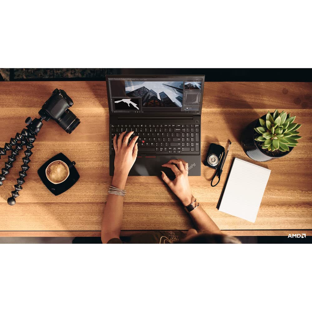 Lenovo ThinkPad E15 Business Laptop, 15.6" FHD IPS Anti-Glare Display, AMD Ryzen 7 5700U(Beat i7-1260U), HDMI, Webcam, WiFi 6, Fingerprint Reader, Windows 11 Pro (24GB RAM | 1TB PCIe SSD)