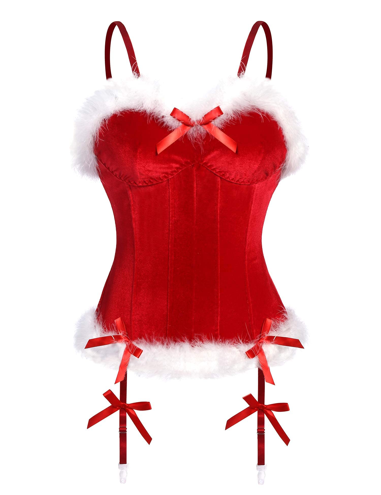 Avidlove Women's Corset Busiter Lingerie Chirstmas Costumes Overbust Corset