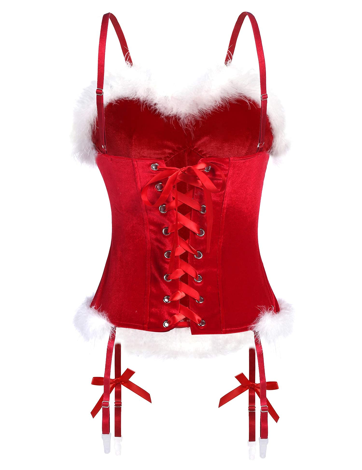 Avidlove Women's Corset Busiter Lingerie Chirstmas Costumes Overbust Corset