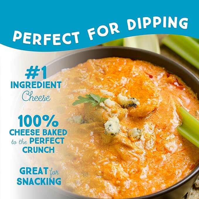 Whisps Cheese Crisps Tangy Ranch | Protein Chips | Healthy Snacks | Protein Snacks, Gluten Free, High Protein, Low Carb Keto Food (2.12 Oz, 3 Pack)