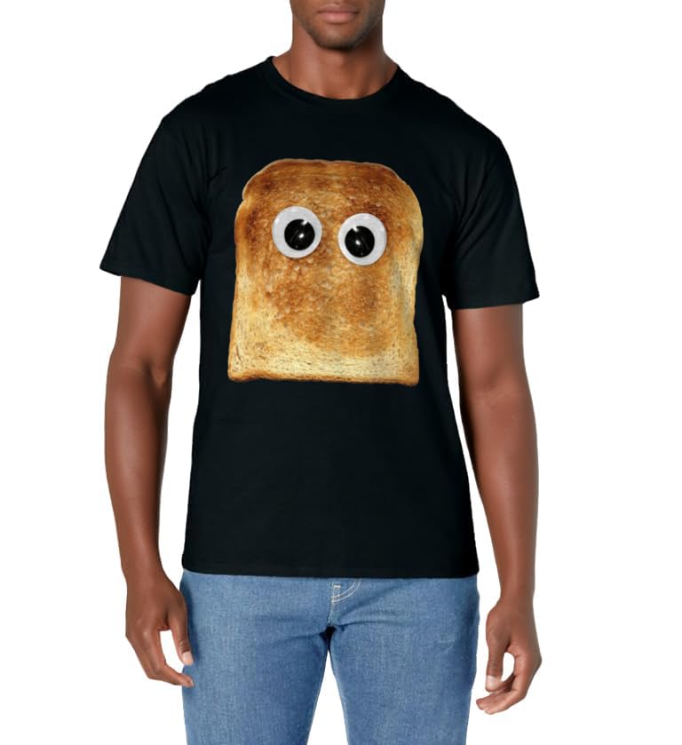 Googly Eye Toast Bread Eater Vegetarian Costume Funny Silly T-Shirt