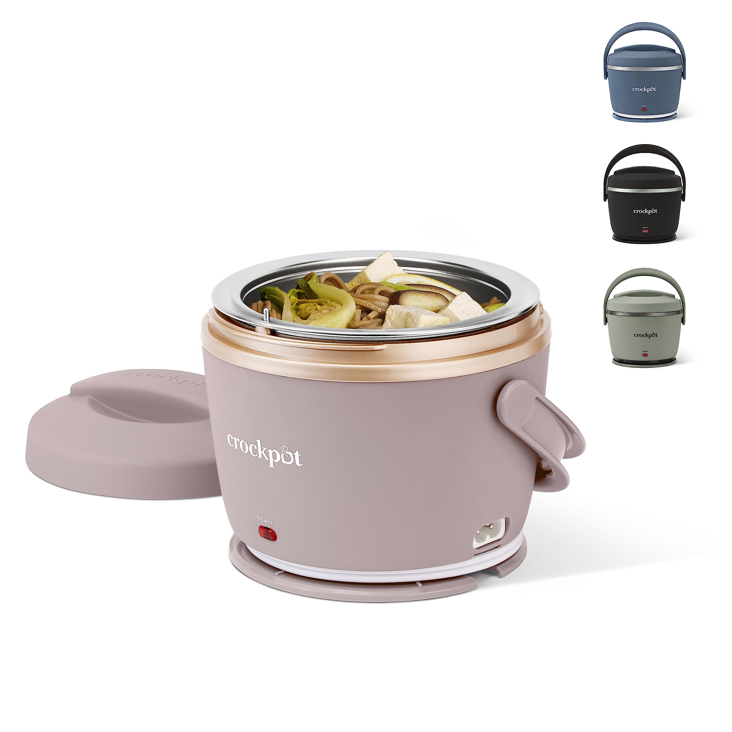 Crockpot Electric Lunch Box, Portable Food Warmer for On-the-Go, 20-Ounce, Blush Pink