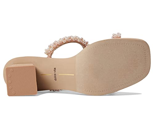 Dolce Vita Women's River Low, SCULPTURAL Heel, Blush Multi Pearls, 9.5