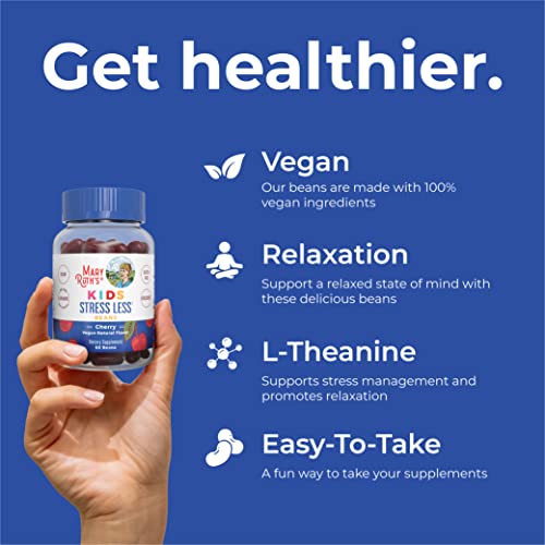 Stress Relief Vita-Beans for Kids & Kids Multivitamin Gummies Bundle by MaryRuth's | Magnesium Citrate & L-Theanine | Natural Calm, Relaxation, Stress and Mood Support | Immune Support