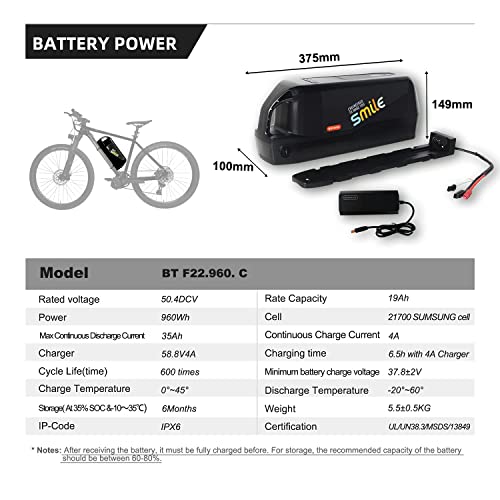 BAFANG Latest mid Drive Motor 1000W 50.4V Ebike Mid Motor Electric Bike Conversion Kit with Large Power 19Ah/50.4Ah Battery and Fast Charger with Upgrade DPC 181 LCD Display DIY Engine Series