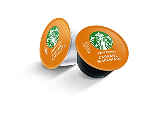 Starbucks Coffee by Nescafe Dolce Gusto, Starbucks Caramel Macchiato, Coffee Pods, 12 capsules, Pack of 3 (Packaging May Vary)