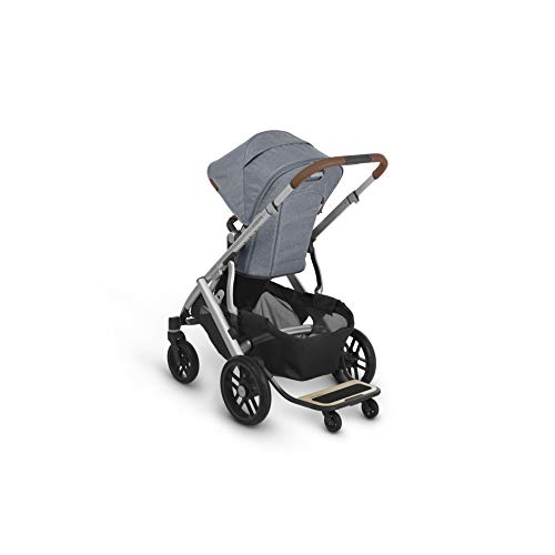 UPPAbaby Vista V2 Stroller - Bryce (White Marl/Silver/Chestnut Leather) + Piggyback for Vista & Vista V2