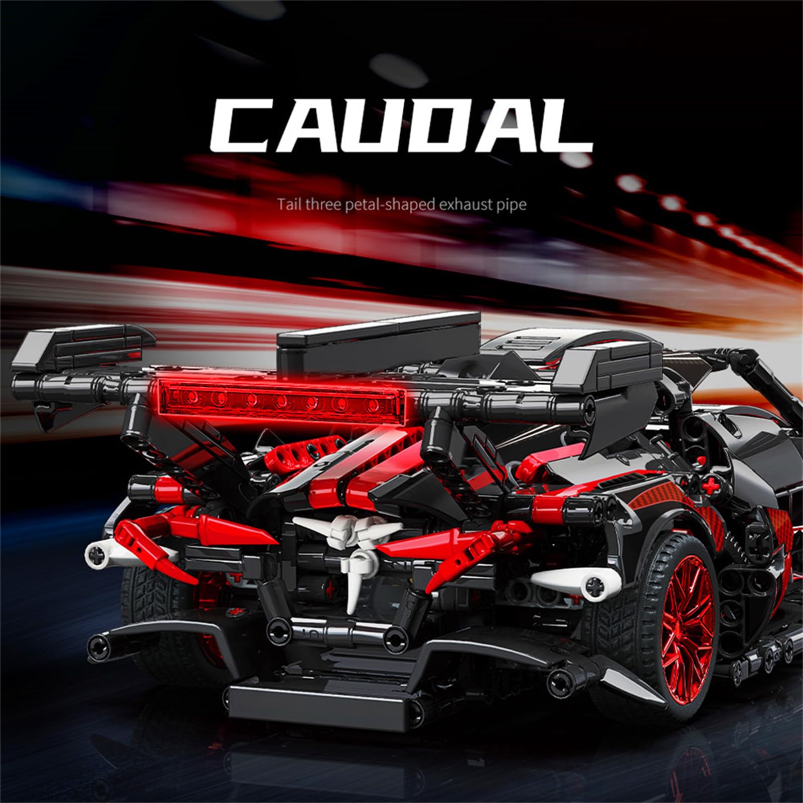 CAEROKEERL Car Block Toy Set -1392 Pieces, MOC Block Super Car Model Kit, for Children and Boys' Play Ages 8-12-14 and Older