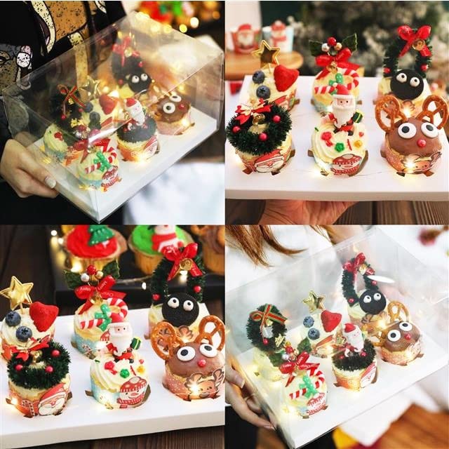 Christmas Candy Eyeballs Eyes Cake Cupcake Toppers 120g/ 4.2oz Cookie Decorations Edible Dessert Sprinkles for Christmas Cake Cupcakes Decoration