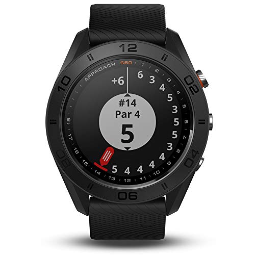Garmin Approach S60 Golf Watch Black with Black Band (010-01702-00) with 1 Year Extended Warranty