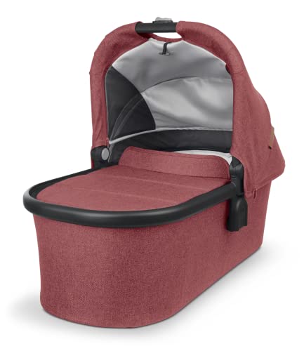 Cruz V2 Stroller - Lucy (Rosewood mélange/Carbon/Saddle Leather) + Bassinet - Lucy (Rosewood mélange/Carbon)