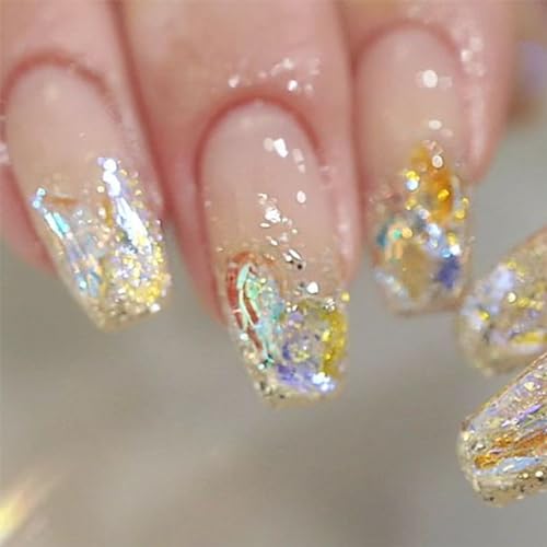 100Pcs Aurora Nail Art Rhinestones Multi Shapes 3D Glass AB Crystal For Nail Art Craft Decoration, Mix 10 Style Flat Back Crystals Charm Gem Stone
