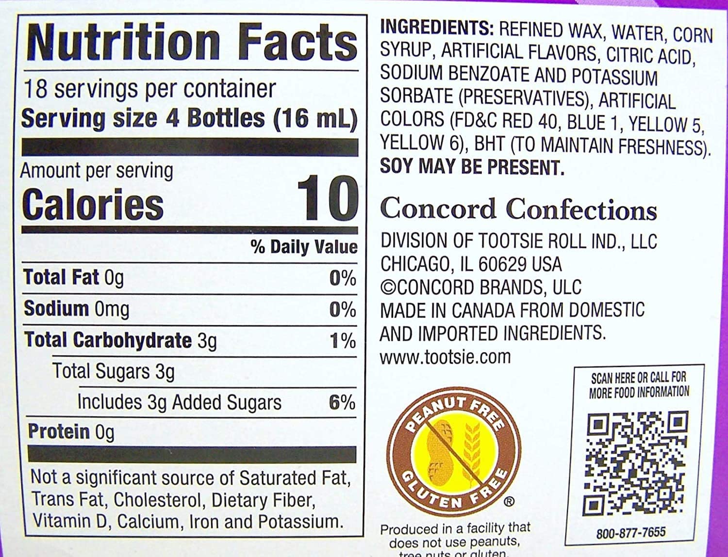 Nik-L-Nip Mini Drinks Candy, 8 Count, Pack of 3